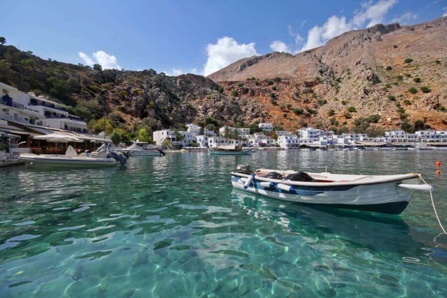 From Rethymno: Loutro & Glyka Nera with transfer by Boat