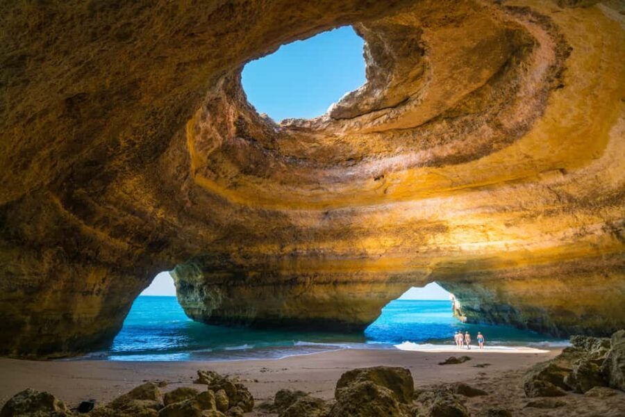 From Vilamoura: Condor Caves Sailing Trip with Beach BBQ