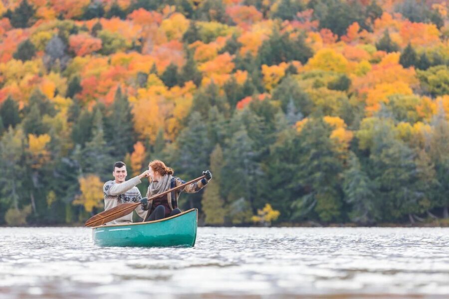 Lapland: Canoeing Trip with Reindeer and Husky Farm Tour