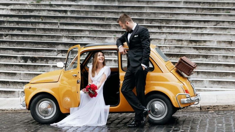 Rome: Fiat 500 Vintage Photography Service in Rome