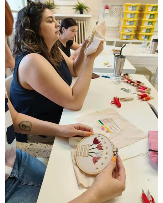 Thessaloniki: Embroidery workshops. A creative slow craft experience.