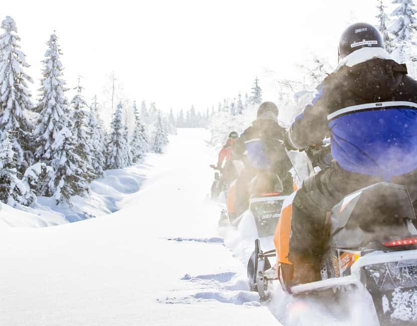 Vuokatti: Snowmobile Safari with Snacks and Hot Drinks