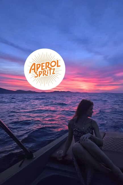 Zadar: Romantic, Luxury Sunset Boat Tour with Aperol Spritz