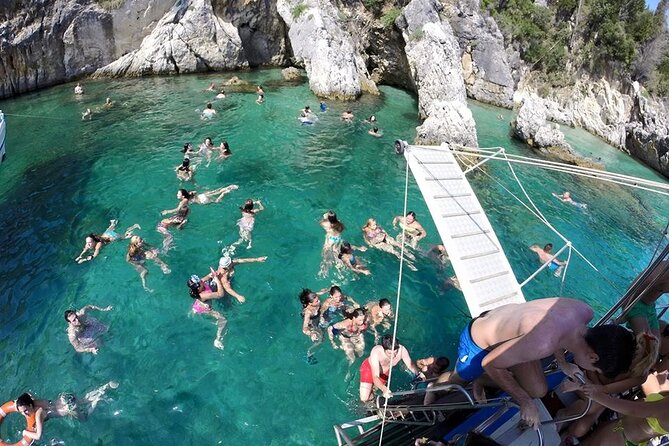 Corfu boat trip, swimming & BBQ - Key Points