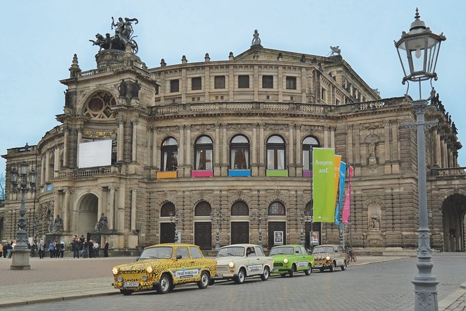 Dresden Live-Guided Self-Drive Trabi Safari City Tour 1h15min - An Authentic Ride through Dresden’s Streets