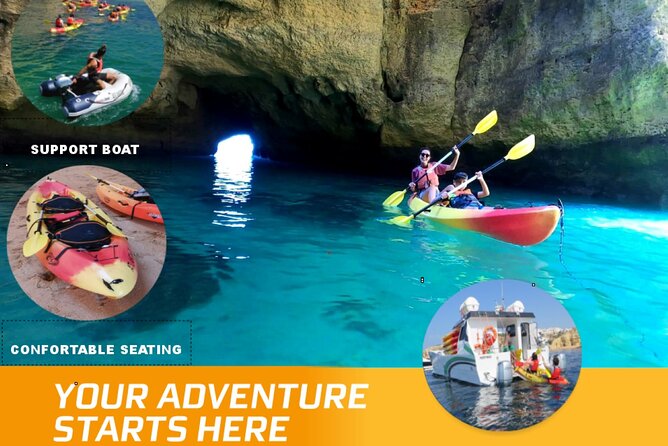 Benagil Kayak Tour On Board a Fantastic Catamaran