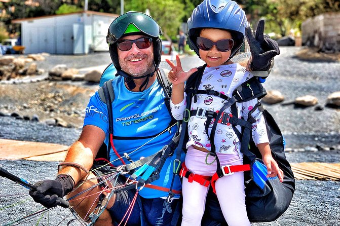 BRONZE tandem paragliding flight in South Tenerife, free pick up