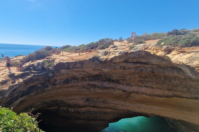 From Faro: 7 Valleys Hiking, Benagil Cave, & Snorkeling Tour