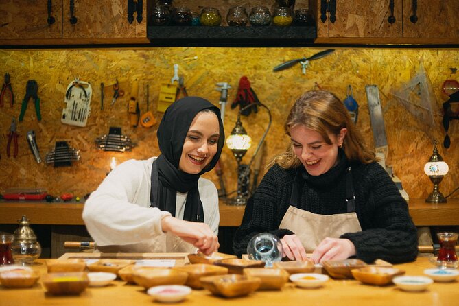 Istanbul Turkish Mosaic Lamp Workshop in Old Town