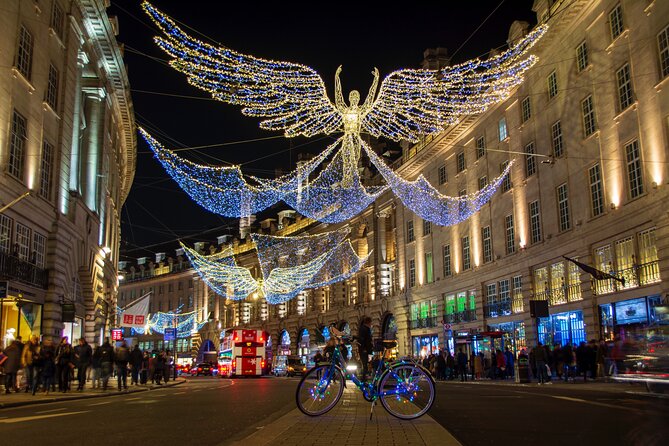 London Christmas Lights Bike Tour with Local Guide