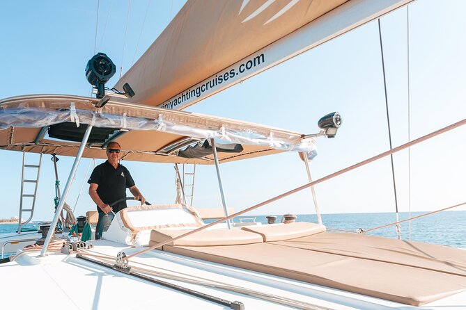 Luxury Santorini Sailing Cruise: Lunch, BBQ, Open Bar, Transfers