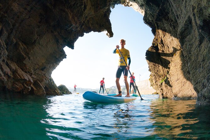 Paddleboarding Around Newquay's Coastline