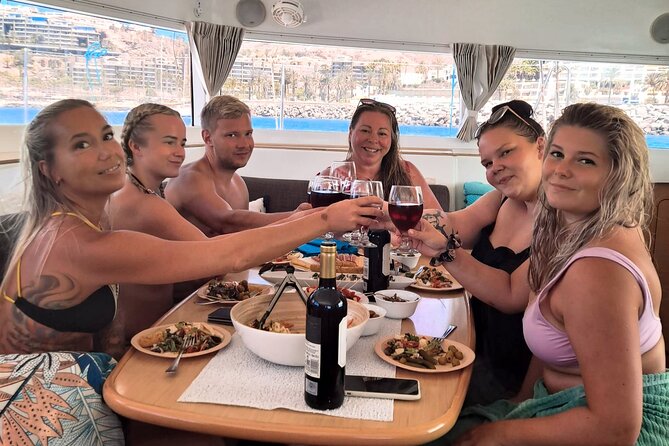 Private 4 hour Catamaran cruise in south coast of Gran Canaria