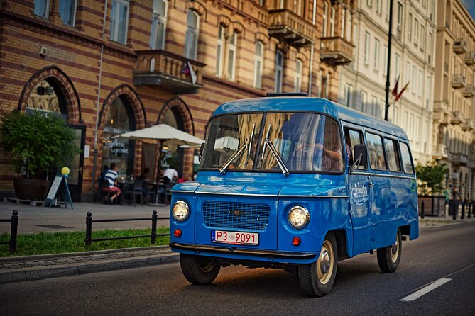 Private Historical Tour of Warsaw by a Retro Fiat with Pickup