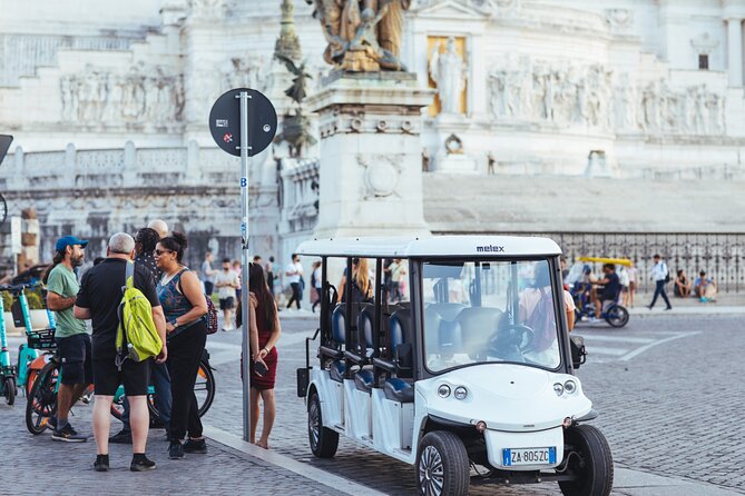 Private Evening Golf Cart Tour of Rome with Aperitivo - Drinks and Snacks: Aperitivo in Rome
