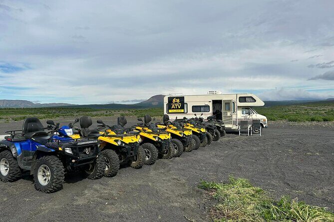 1 hrs ATV quad trip down with glacier river Northeast of Iceland