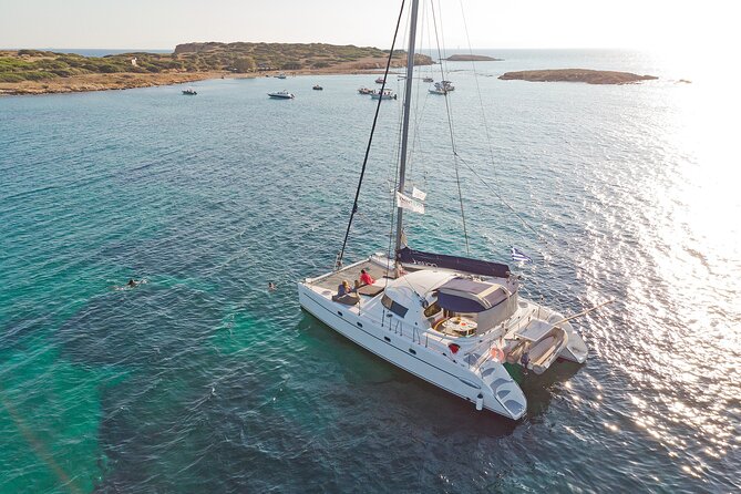 Athens Semi private Morning Catamaran cruise with meal & drinks - What’s Included