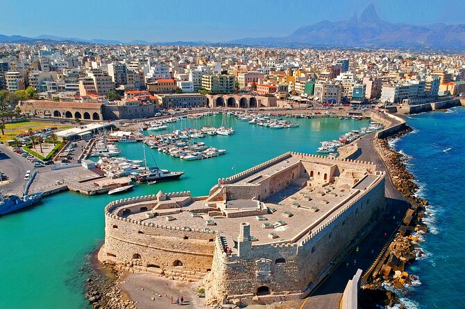 Knossos and Heraklion City from Rethymno