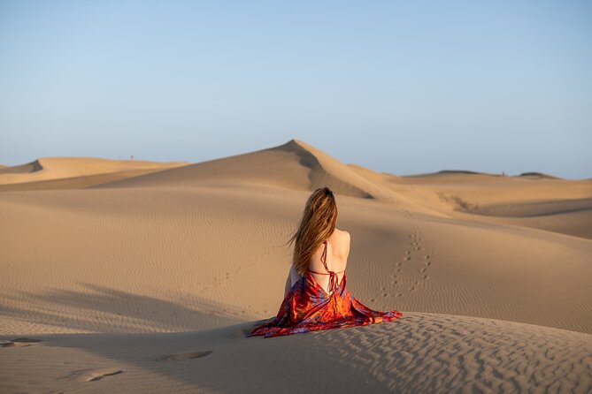Photoshoot at Dunas Maspalomas in Desert Beach Ocean View