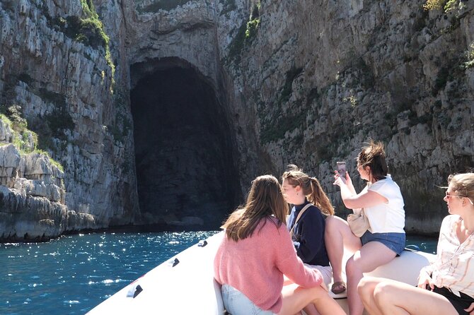 Speed Boat Tour to Vlore's Secret Blue Cave at Grama Bay