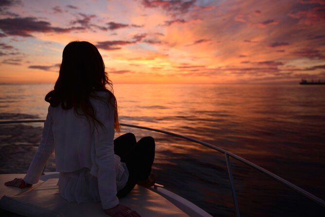 Sunset on sailboat in Cabo de Gata