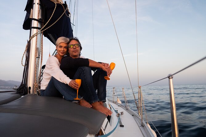 Sunset Sailing along the Marbella coast from Puerto Banus