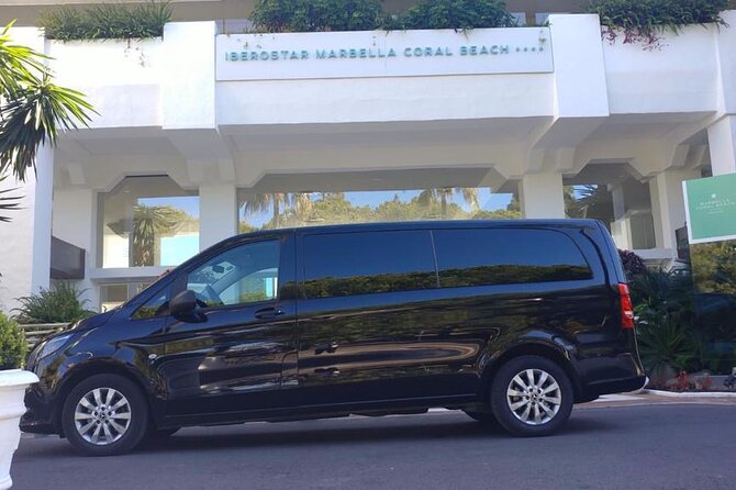 Transfer from Malaga airport to malaga city,marbella,banus,etc