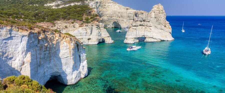 Adamas: Kleftiko Sailing Day Trip with Snorkeling and Lunch