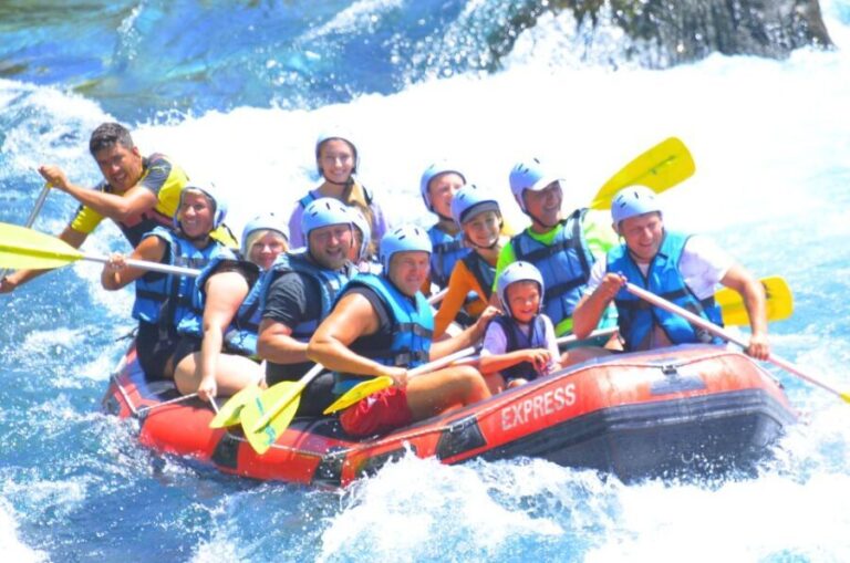 Alanya: Full Day Whitewater rafting with lunch and transport - Detailed Breakdown of the Itinerary