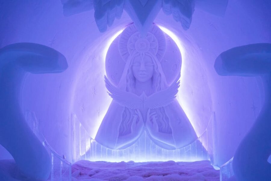 Alta: Igloo Ice Hotel and Hiking to the Frozen Waterfall.