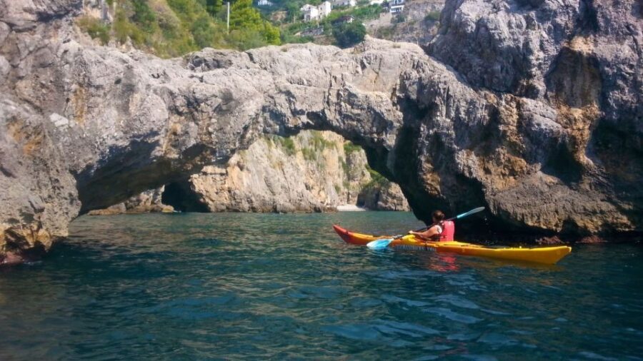 Amalfi Coast: Kayak Tour with Snorkeling and Grottoes Visit