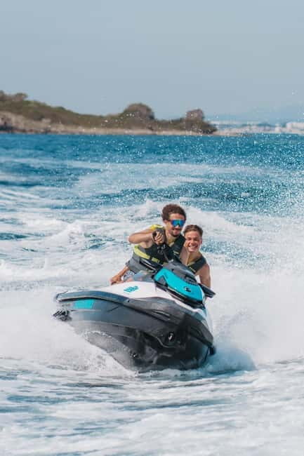 Andratx: Jet Ski Tour with Cave Visits and free Photos
