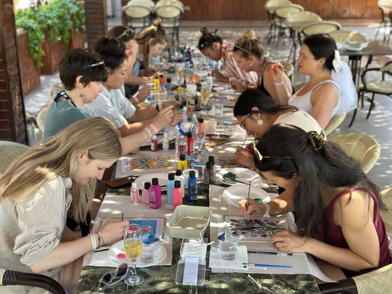 Antalya: Frame Glass Painting Workshop with Turkish Tea