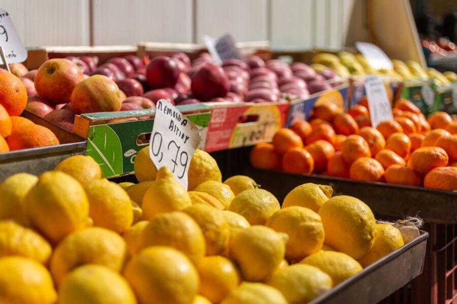 Athens: Food Market Visit and Cooking Class with Wine