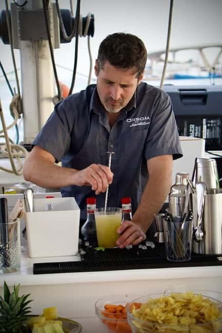 Barcelona: Afternoon on a Catamaran with Cocktails and Live Music