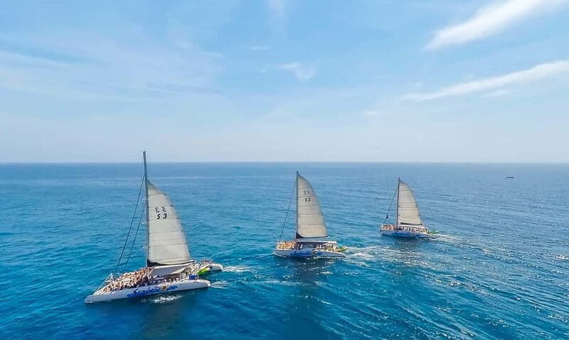 Barcelona: Catamaran Party Cruise with BBQ Meal
