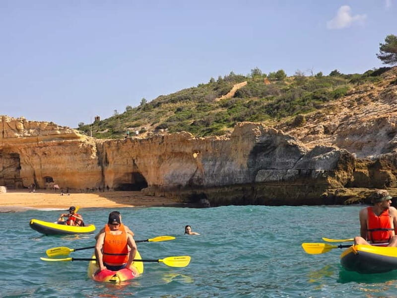 Benagil: Benagil Caves Guided Kayak Tour