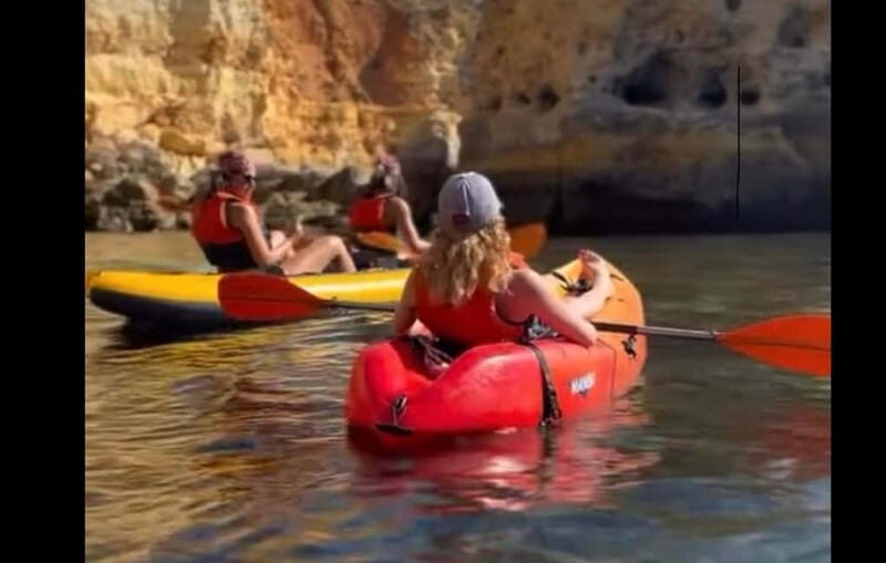 Benagil: Guided Kayak Tour inside caves and Praia da Marinha