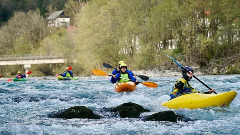 Bled: kayaking course on the river Sava