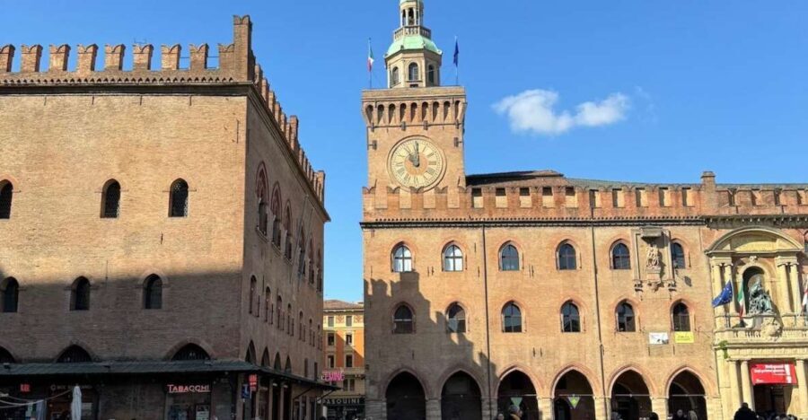 Bologna Walking tour with Tower Sky View and Archiginnasio