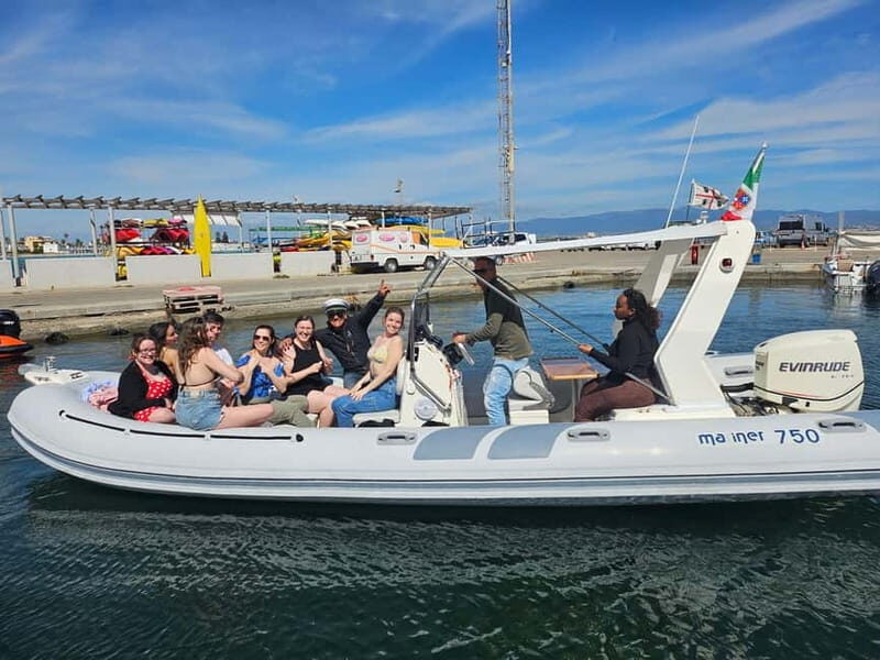 Cagliari: Sella del Diavolo Boat Tour with Drinks and Snacks