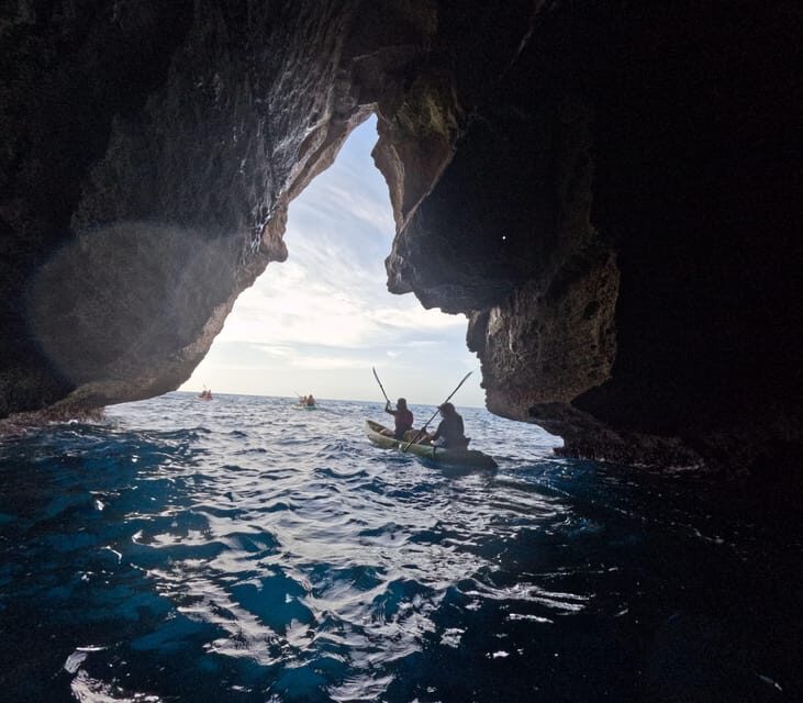 Cala en Porter: Menorca Caves Kayaking Tour & GoPro Photos