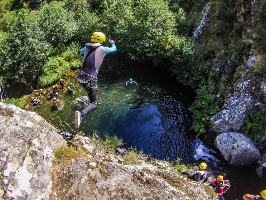 Canyoning in Ribeira da Pena, in Góis, Coimbra