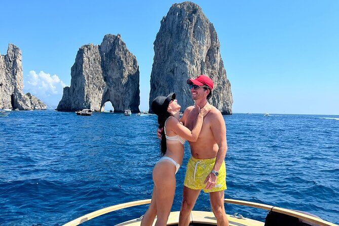 Capri Premium Boat Tour and City Visit Free Bar and Aperitif