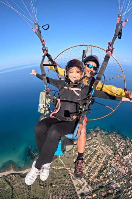 Cefalù: Paragliding flight with paramotor and GoPro13 video photos - The Itinerary in Detail