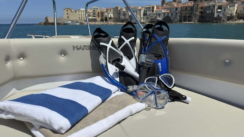 Cefalù: Private Boat Tour + Snorkeling & Aperitif (1-9 pax)