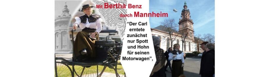 City tour Mannheim: With Bertha Benz through the city of inventors - costume tour