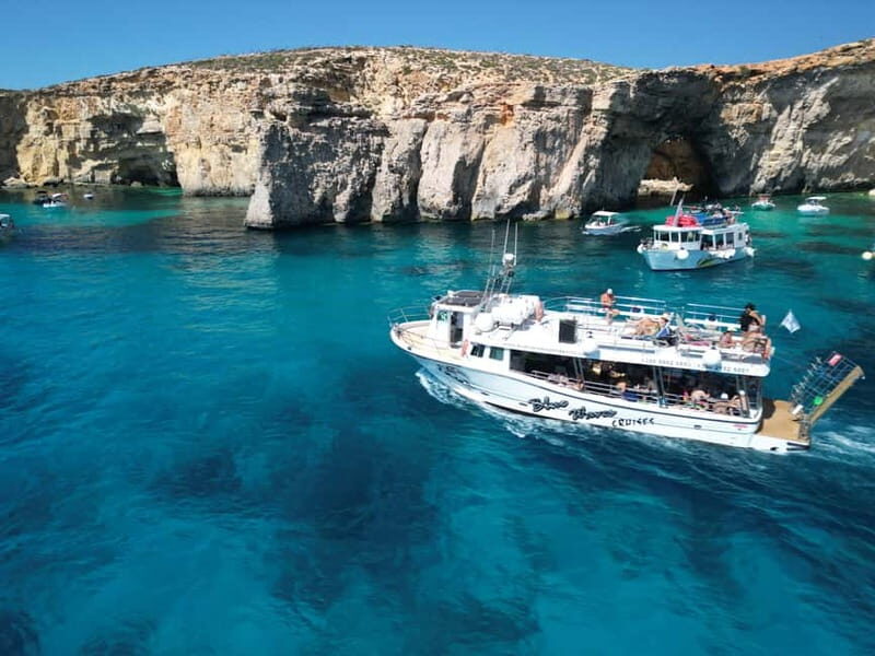 Comino Blue Lagoon & Crystal Lagoon - 3 Bay Cruise