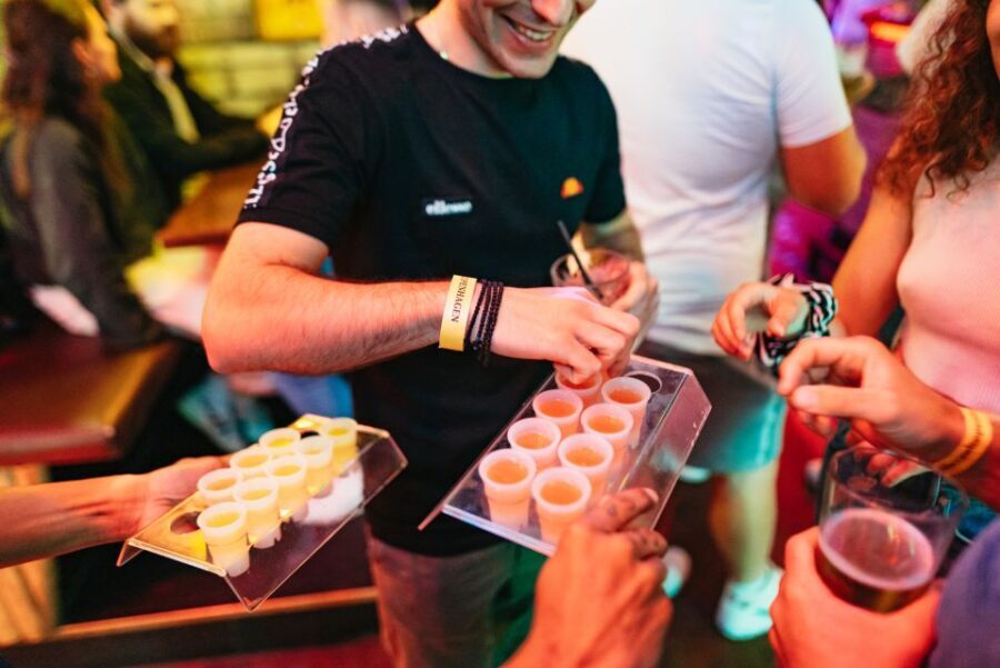Copenhagen: Guided Party Pub Crawl with 4 Shots and 1 Drink