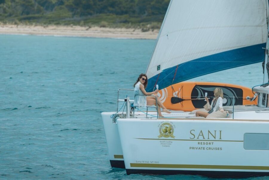 Corfu: Private Sunset Cruise with a Lagoon Catamaran